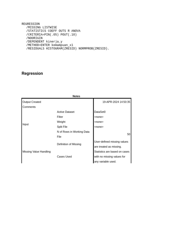 Analisis Regresi Berganda Tanty Esty | PDF | Errors And Residuals | Dependent And Independent ...