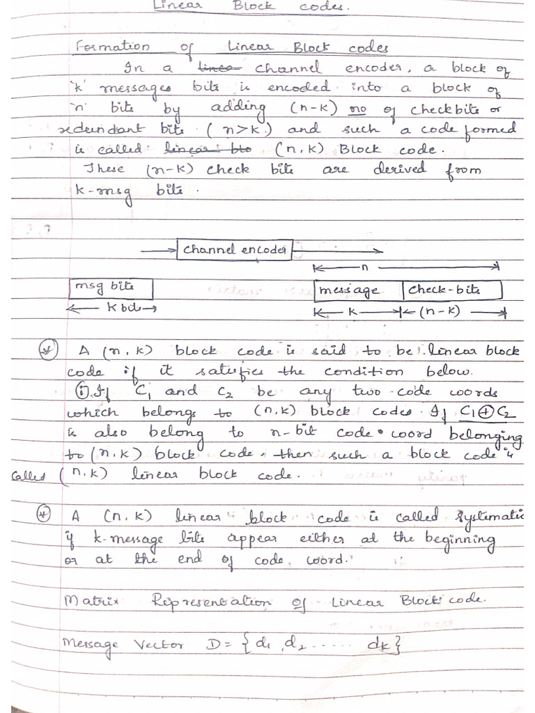 DC - Module 4 Linear Block Codes and Cyclic Codes | PDF