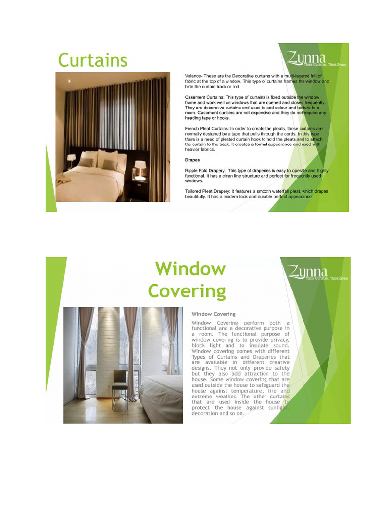 15 Curtain Styles for Home Decor | PDF | Curtain | Window