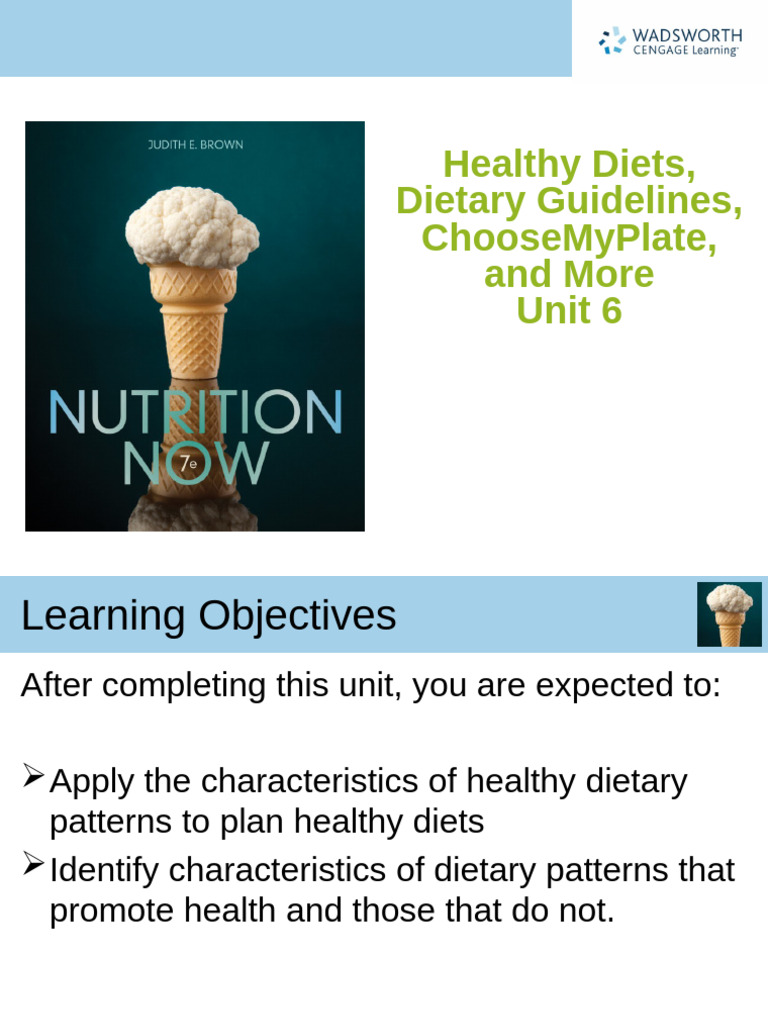 Healthy Dietary Patterns and Guidelines | PDF | Healthy Diet | Nutrients