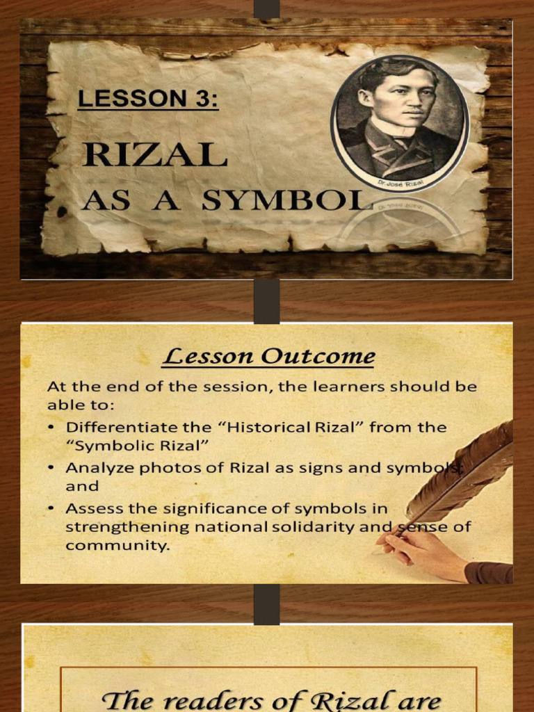 Lesson 3 Rizal As A Symbol | PDF