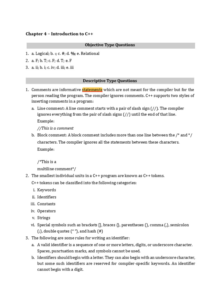 GIDB7701759-Class 8 Chapter 4 | PDF | Bracket | Software Engineering