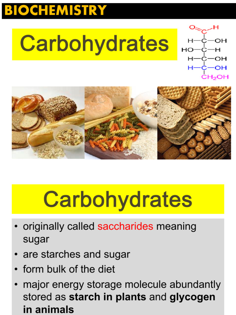 Carbohydrates-For-students | PDF | Carbohydrates | Glucose