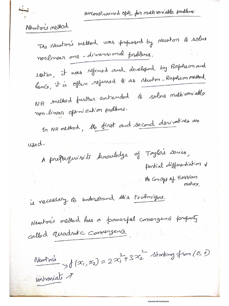 Newton's Method Procedure | PDF