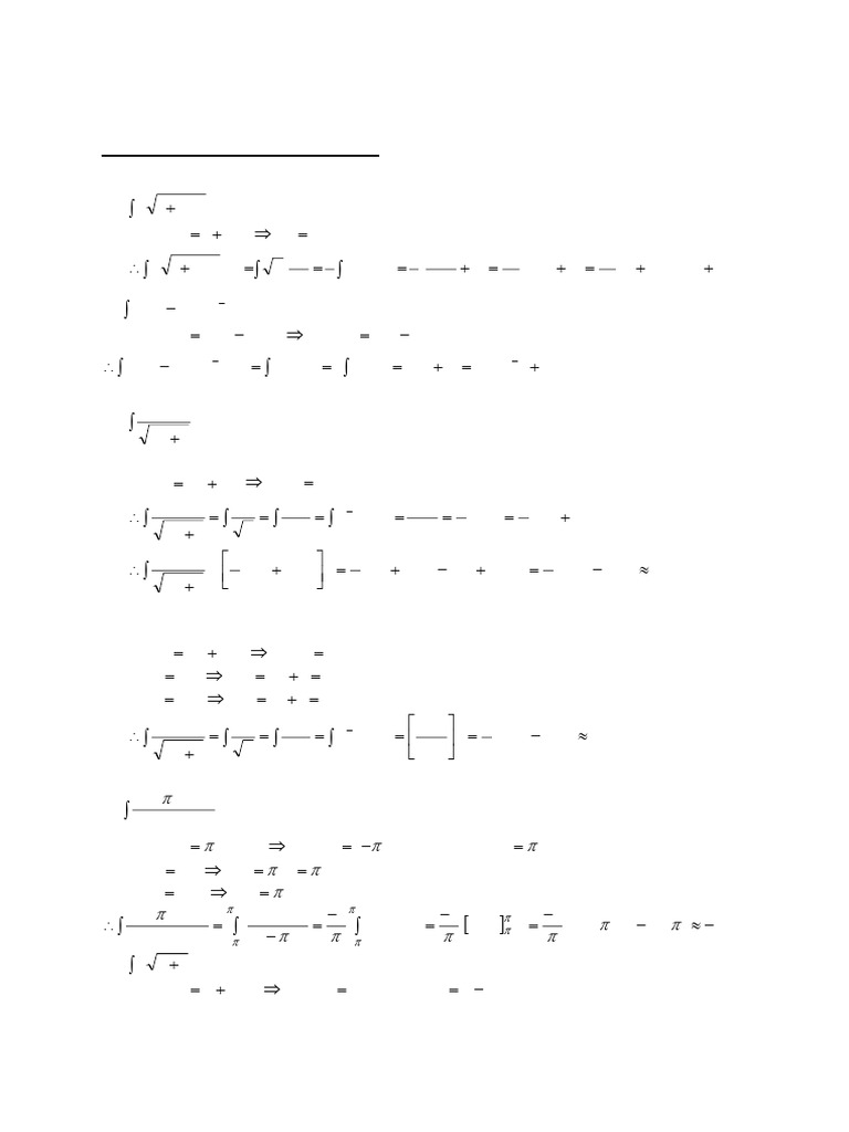 Ch-8 Integration Technique | PDF | Trigonometric Functions | Functions And Mappings