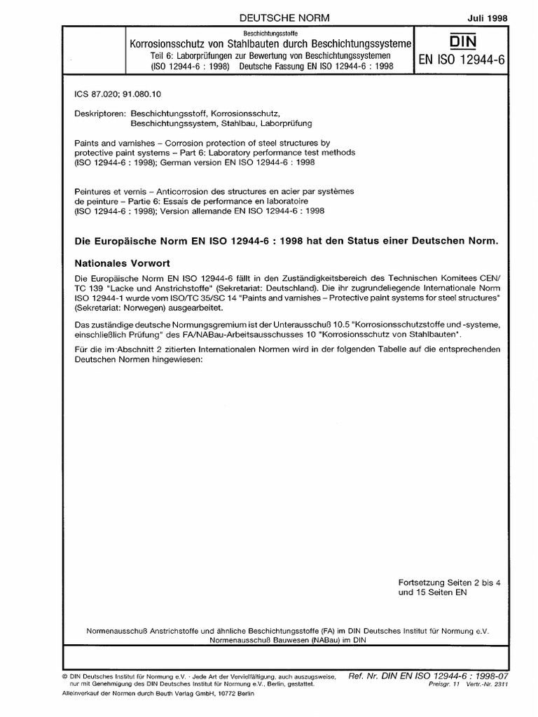 DIN EN ISO 12944-6_07.1998_DE | PDF