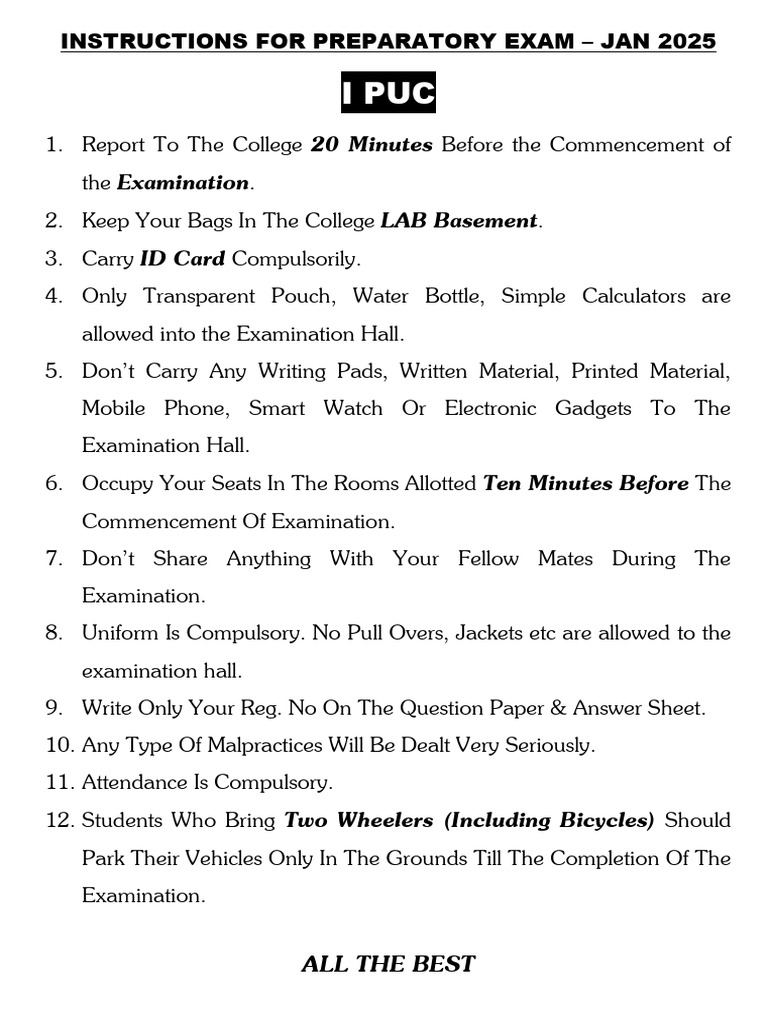Instructionforthepreparatoryexam-ipuc 3425d03fed6242529dca7f0cb6ccb62d 76354 | PDF