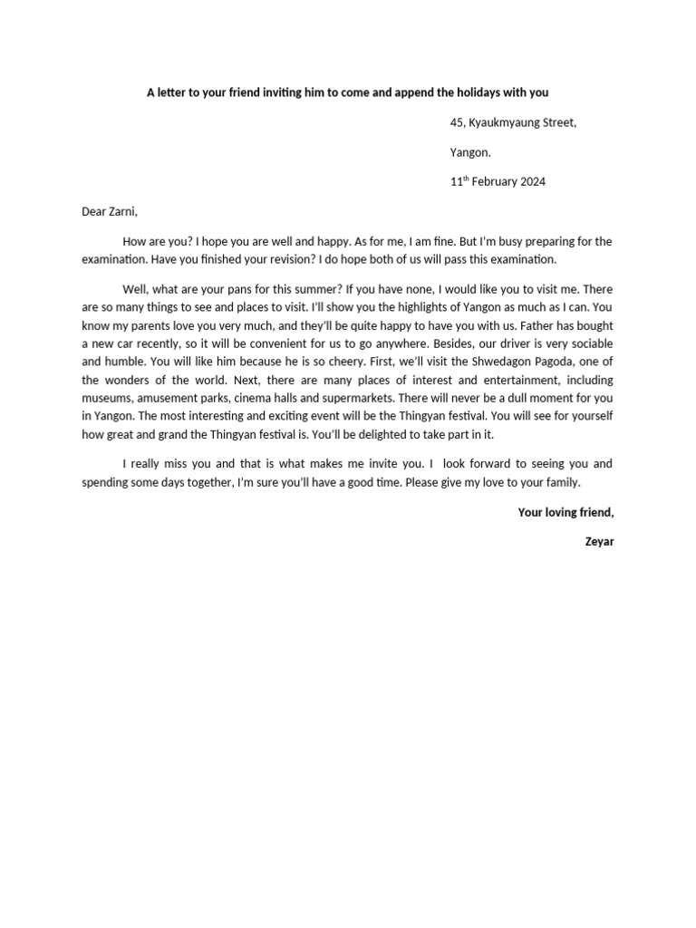 a letter | PDF