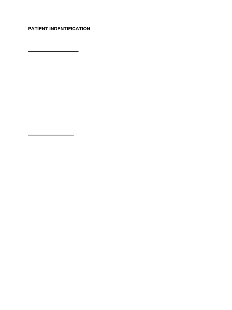 Patient ID Band Application Guidelines | PDF | Emergency Department ...