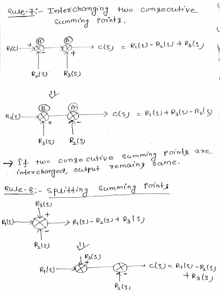Block diagram reduction techniques-3 | PDF