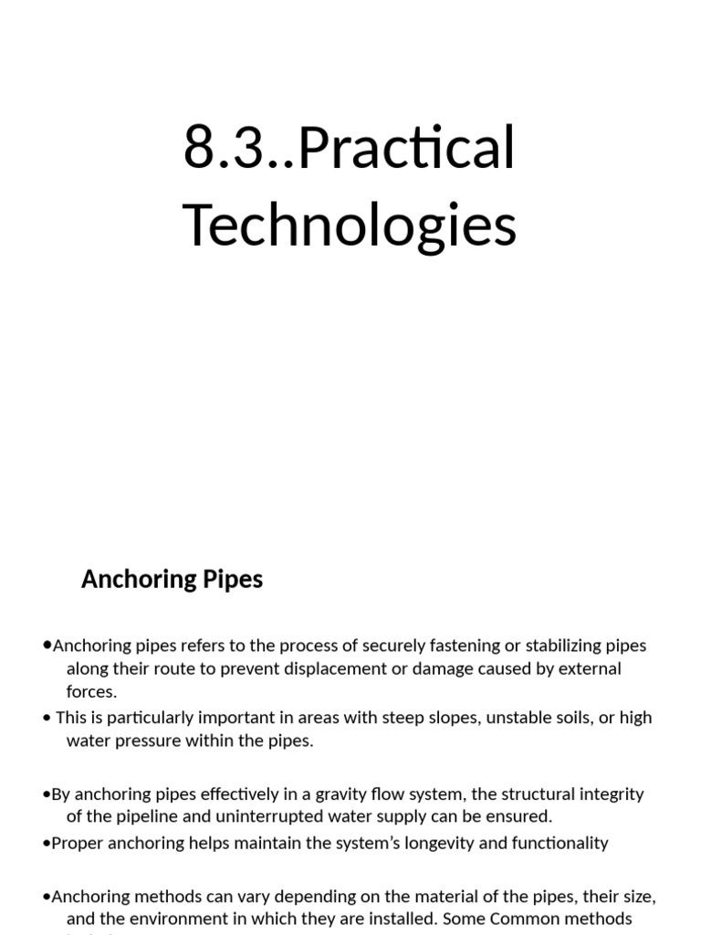 8.3..Practical Technologies | PDF | Corrosion | Pipe (Fluid Conveyance)