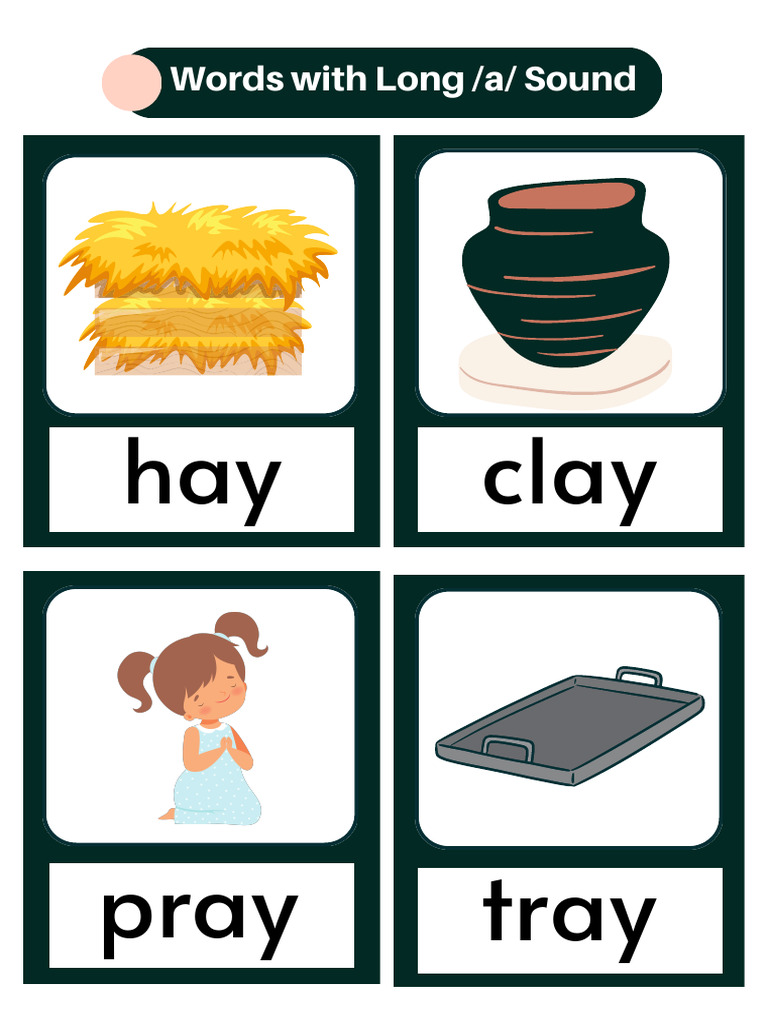 Long /a/ Sound Word List | PDF