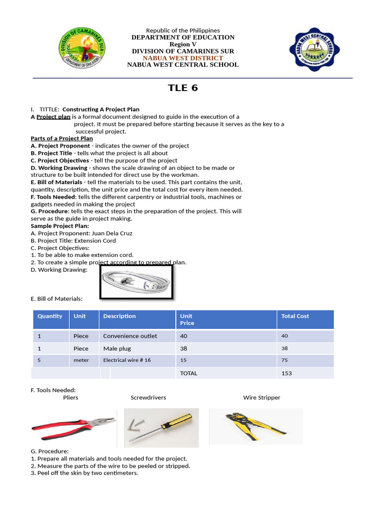4th Q Activity Sheet Tle 6 | PDF | Electrical Connector | Electricity