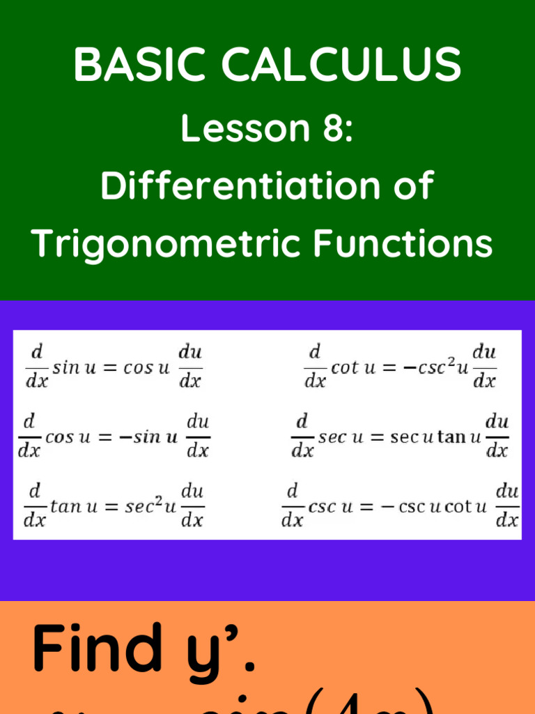 Q3 Basic Calculus Lesson 8 | PDF