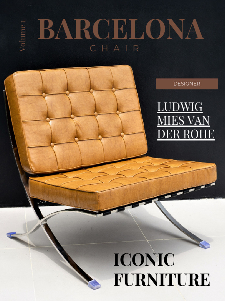 Iconic Barcelona Chair by Mies van der Rohe | PDF | Upholstery | Chair