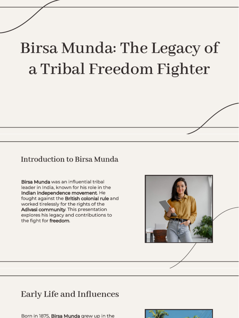 Slidesgo Birsa Munda The Legacy of A Tribal Freedom Fighter ...