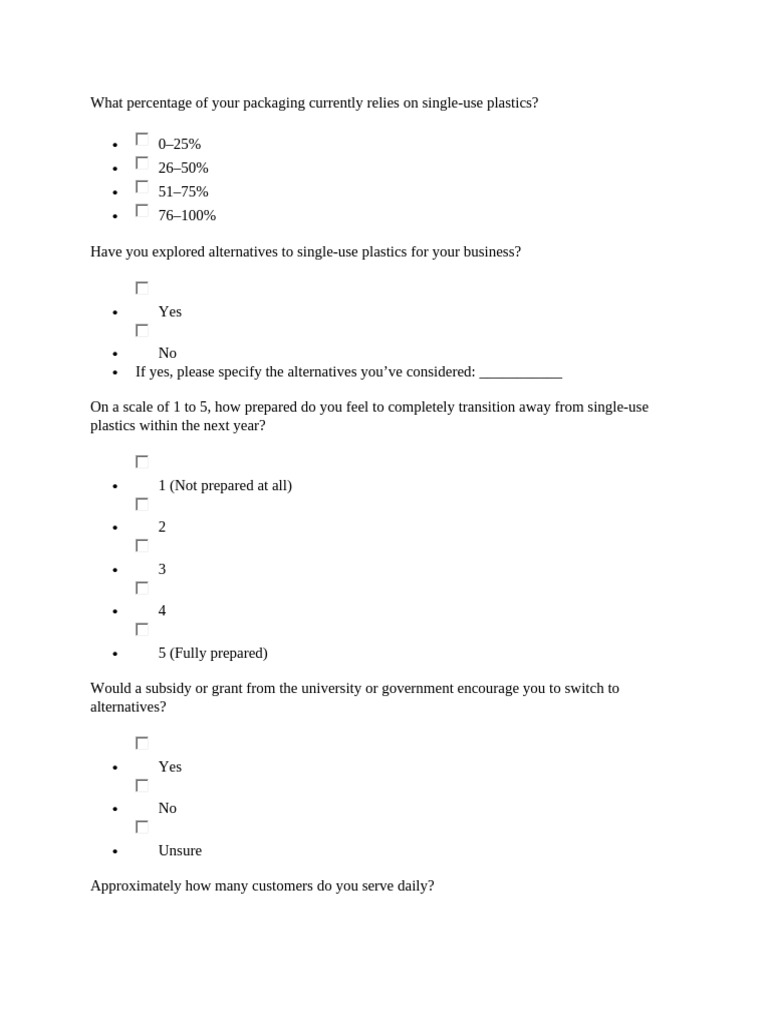 Baby Questionnaire | PDF
