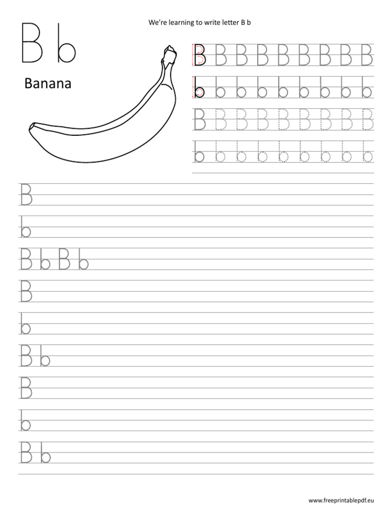 Handwriting Letter Template B | PDF