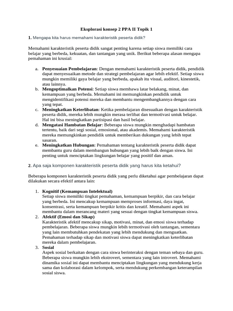 Eksplorasi Konsep 2 PPA II Topik 1 | PDF