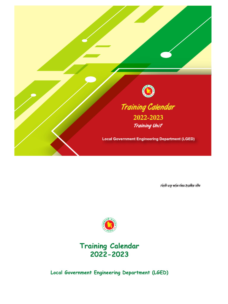 Local Government Training Calendar 2022-23 | PDF | Infrastructure ...
