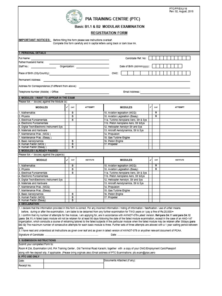 Revised Registration - Form - B1 & B2 | PDF | Airplane