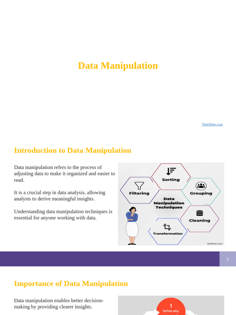 Data Manipulation | PDF | Data | Data Analysis