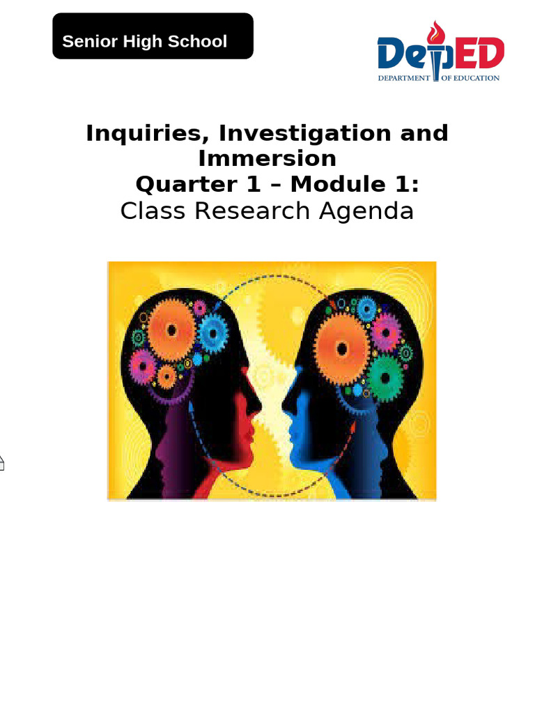 Q1 Module 1 Class Agenda | PDF | Survey Methodology | Qualitative Research
