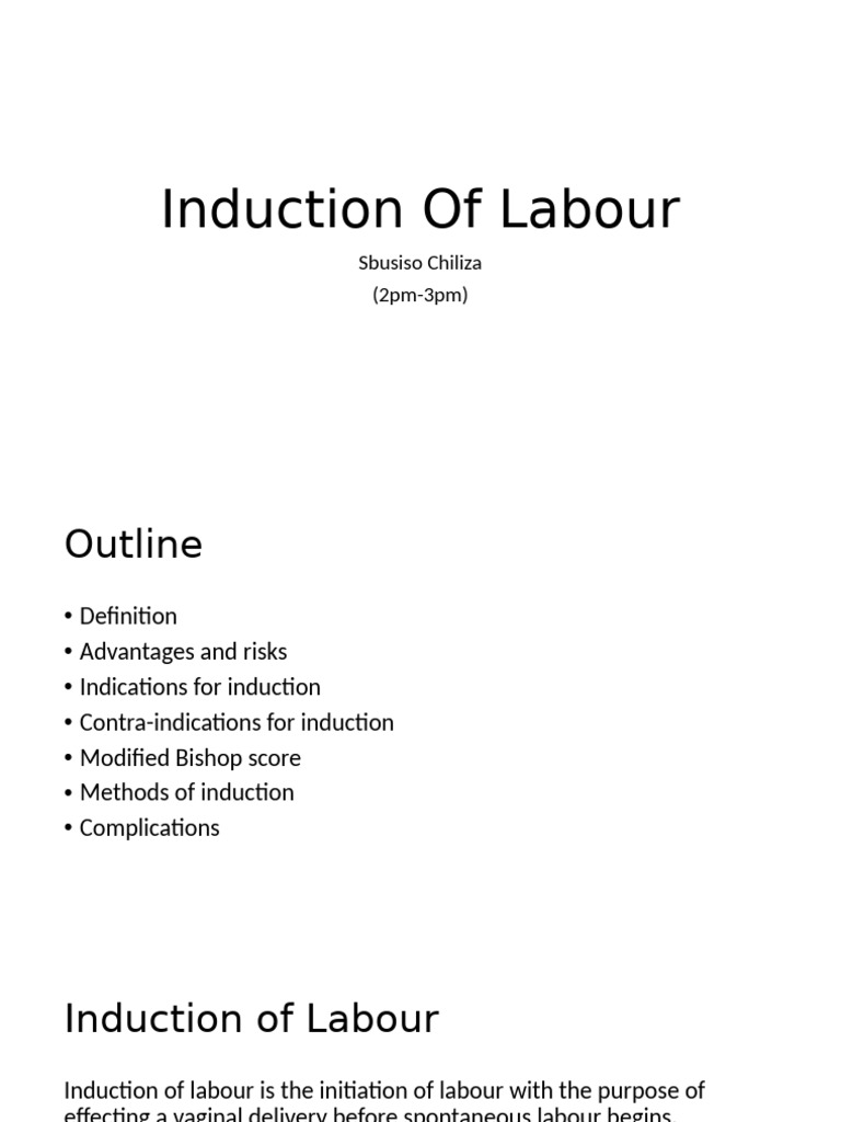 Induction | PDF | Childbirth | Motherhood