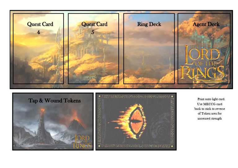 MECCG Quest Card and Token Guide | PDF