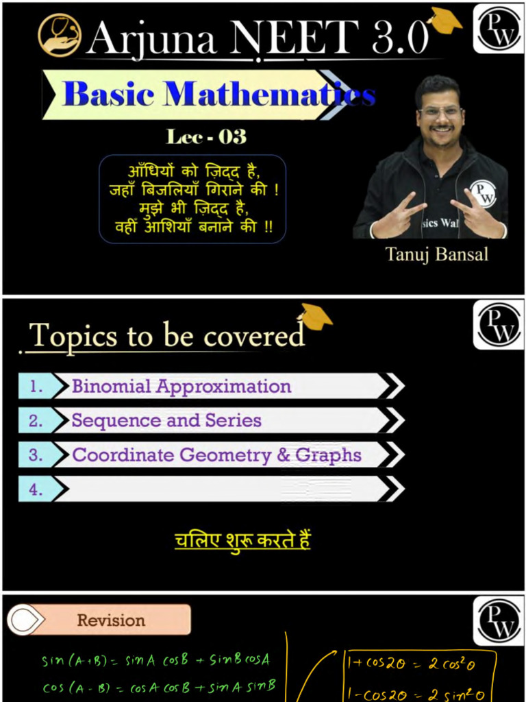 Basic Mathematics Lec 03 Class2 | PDF
