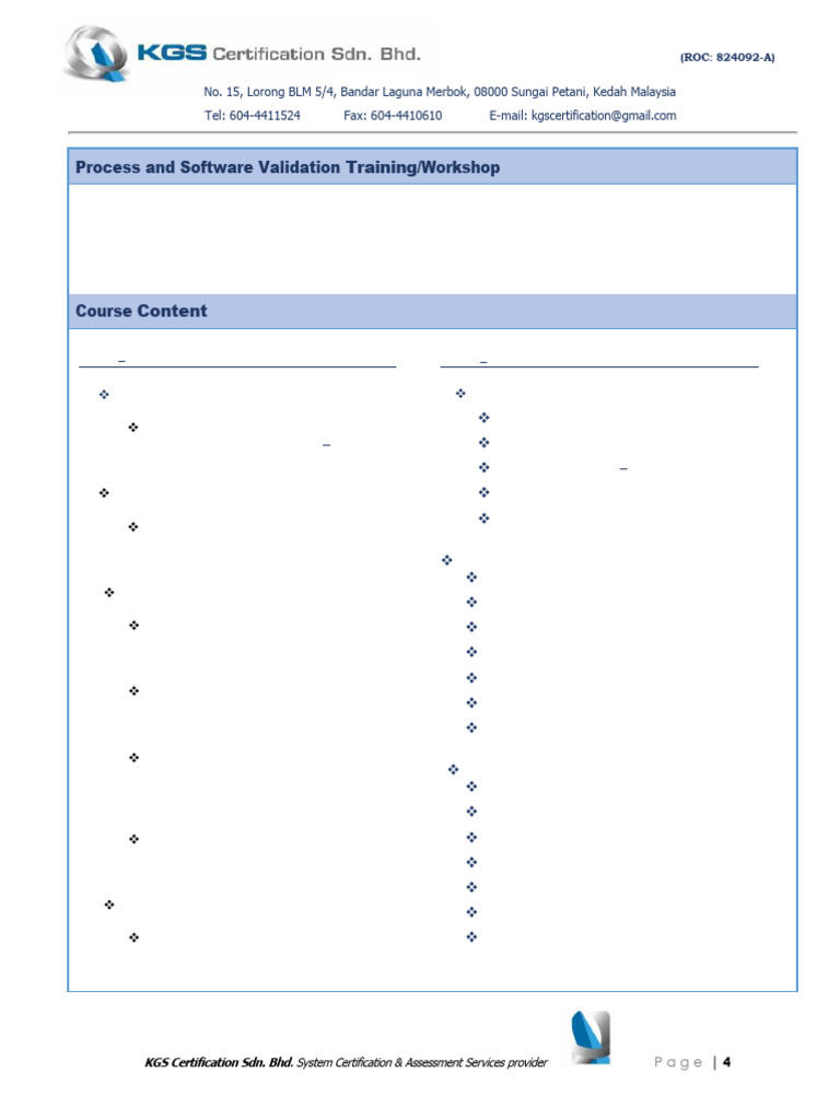 GO-TRN-101-24 Process-Software Validation System-4 | PDF | Verification ...