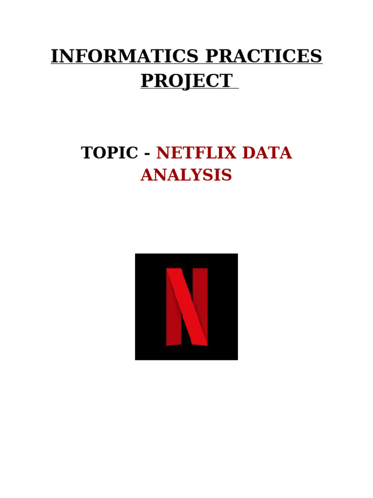Netflix Ip Investigatory Project Xll-C | PDF | Comma Separated Values | Python (Programming ...