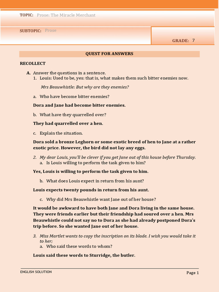 641664694022302-AnskeyEnglish7Ch8TheMiracleMerchantStudents | PDF