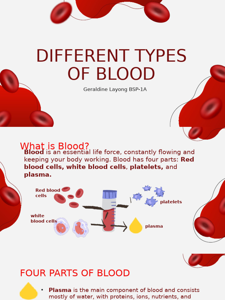Types and Importance of Blood | PDF | Blood Type | Blood