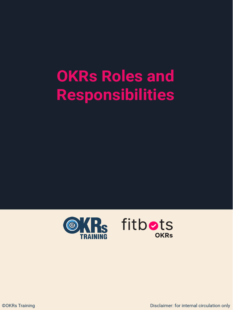 1-OKRs Roles and Responsibilities | PDF | Business