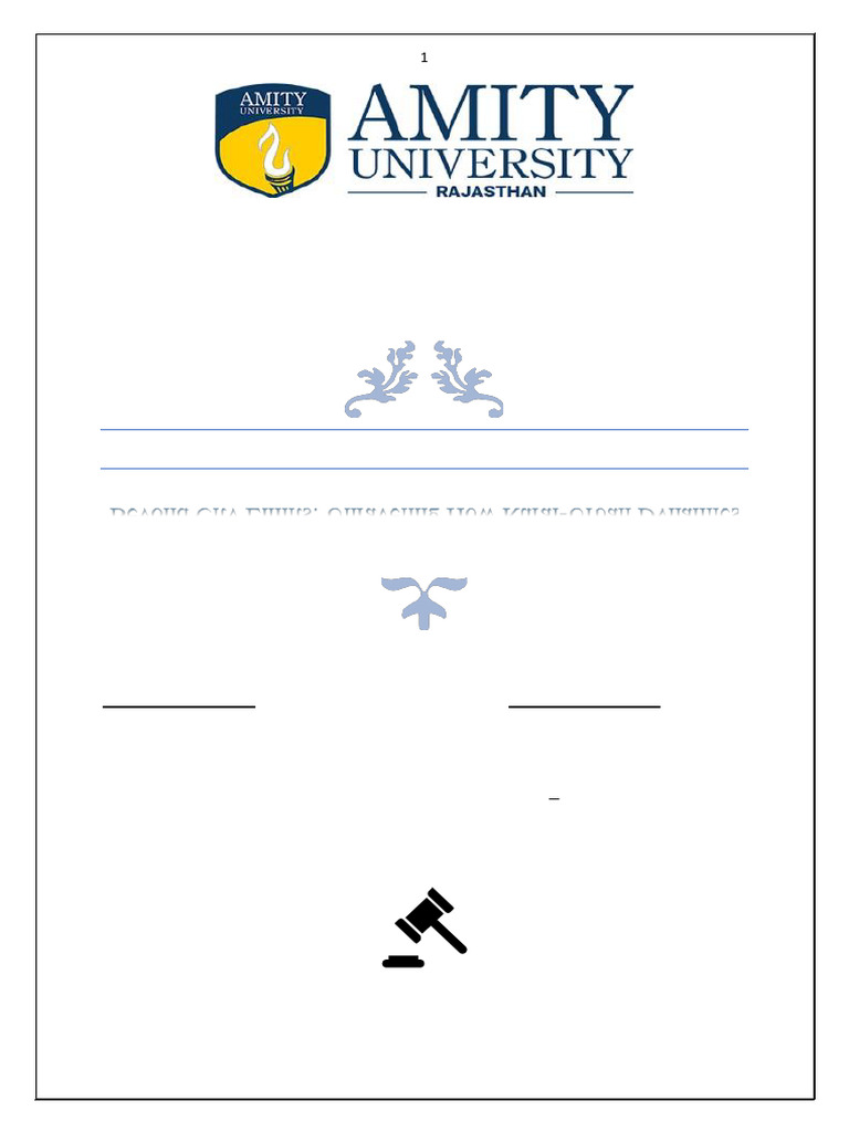 Article Write Up Pil - Mukund | PDF | Responsibility To Protect | Human ...