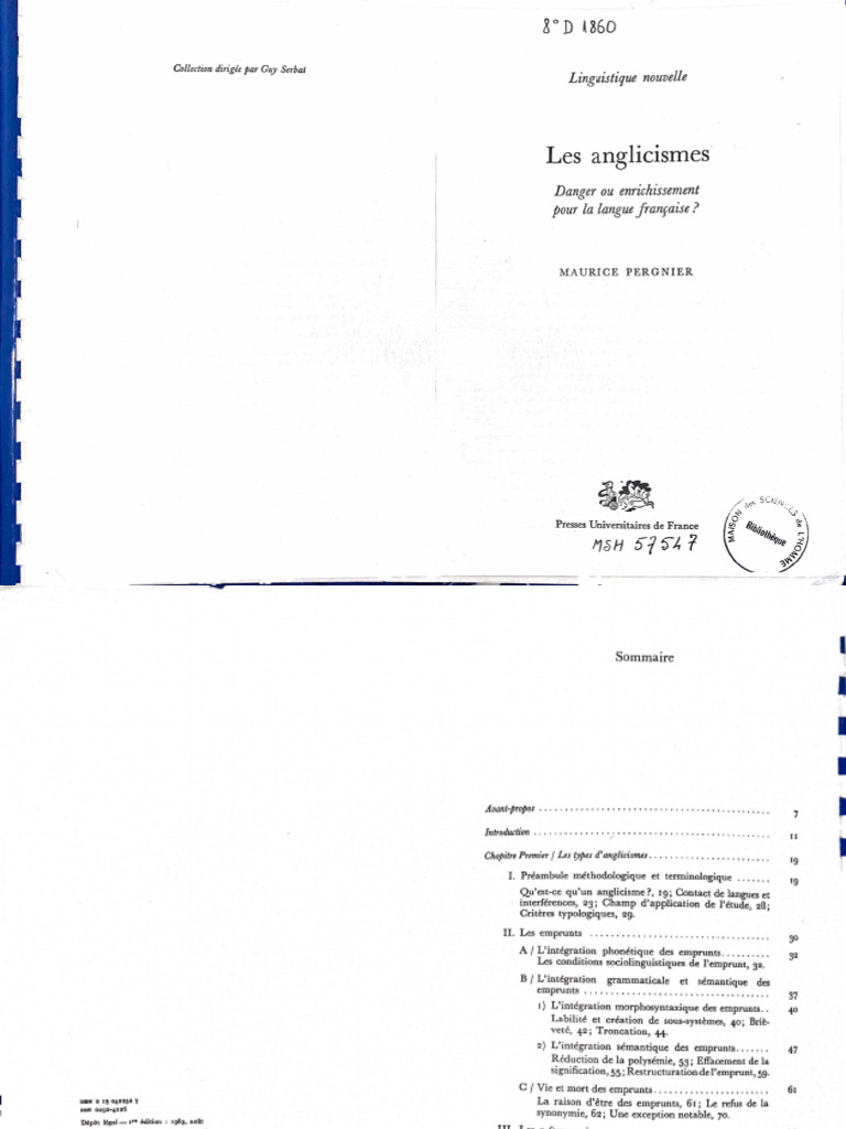 Les Anglicismes | PDF