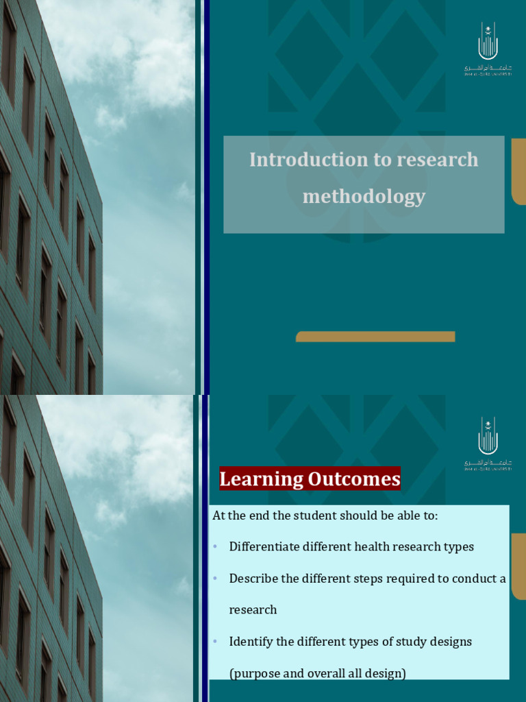 Lecture 8 Introduction To Research Methodology-Hassan Alwafi-Min | PDF | Methodology | Statistics