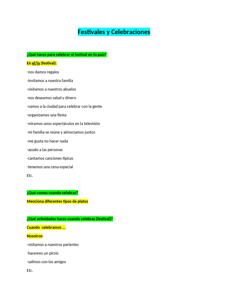 Festivales y Celebraciones SVKM Ib1-1 | PDF