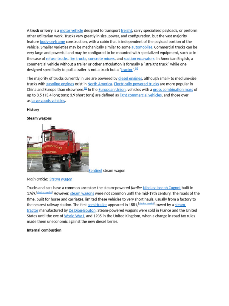 Truck | PDF | Truck | Motor Vehicle