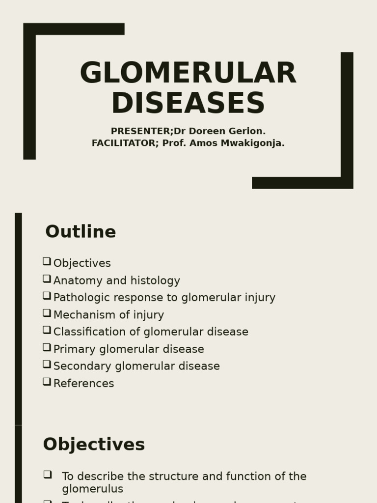 GLOMERULAR DISEASES | PDF | Medical Specialties | Diseases And Disorders