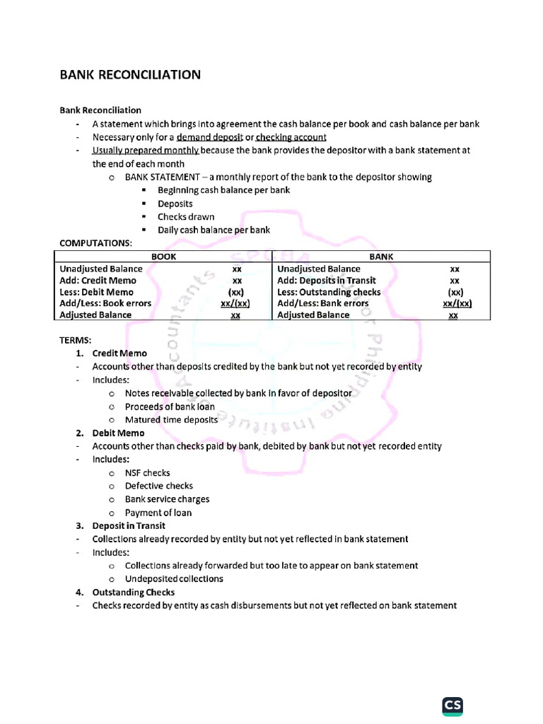 BANK-RECON-REVIEWER | PDF