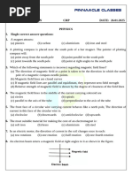 Year 9 Physics Past Paper Exam | PDF | Electricity | Electromagnetism