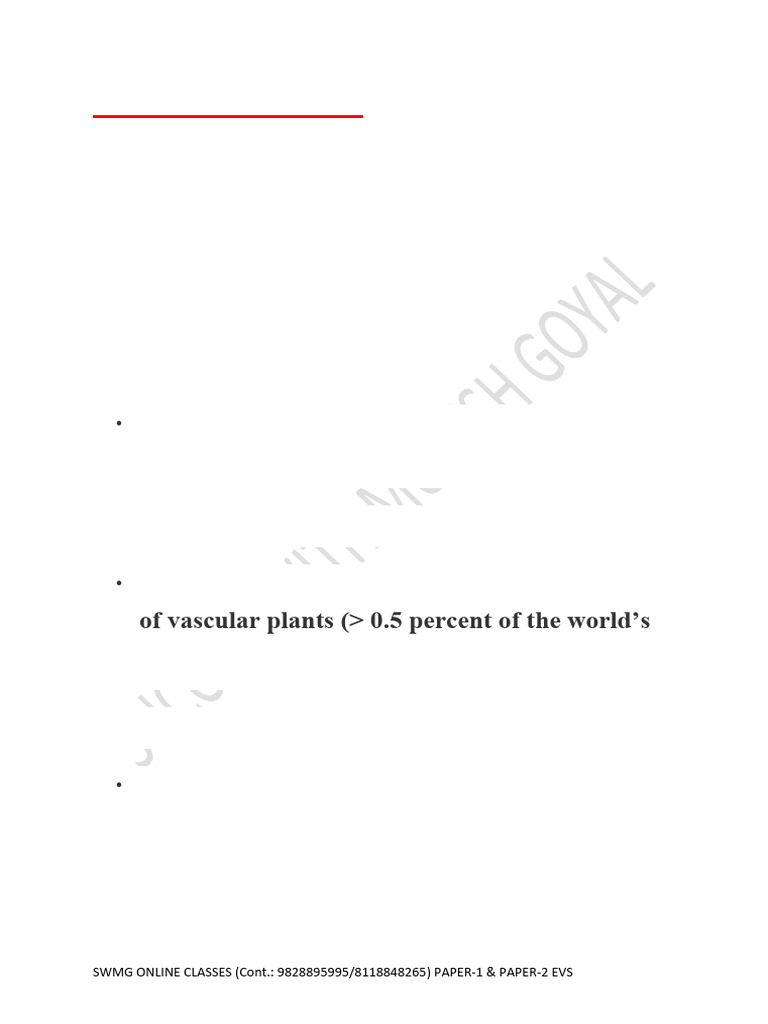 Biodiversity Hotspot | PDF | Natural Environment