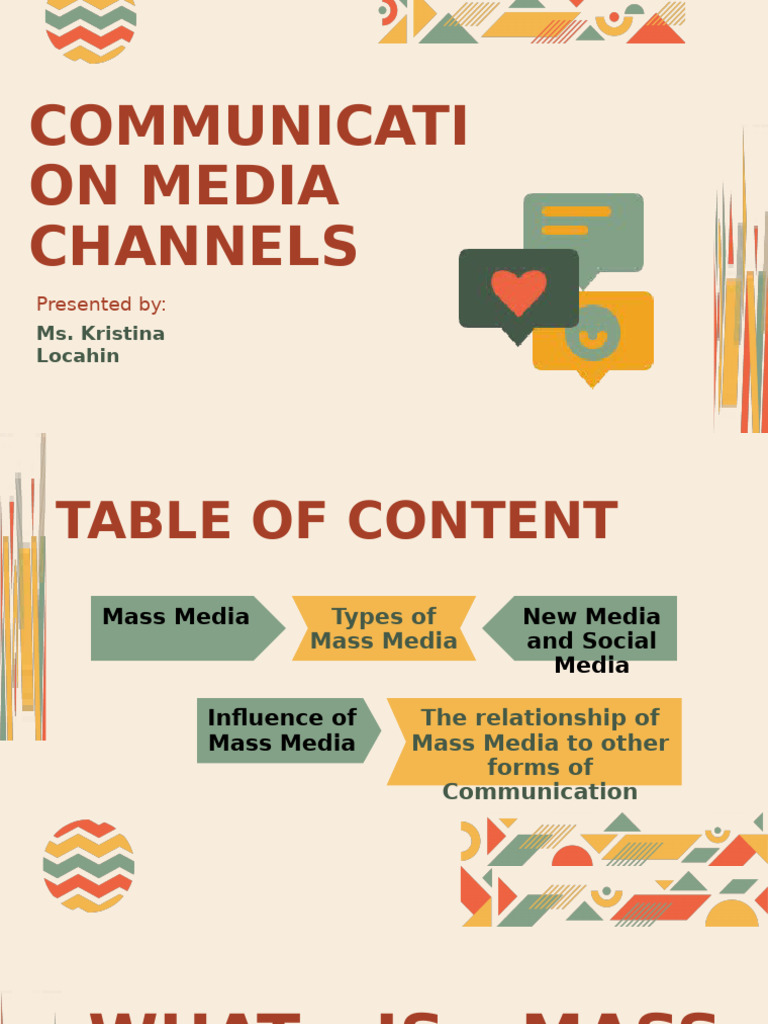 Chapter 7 - Communication Media Channels | PDF | Mass Media | Communication