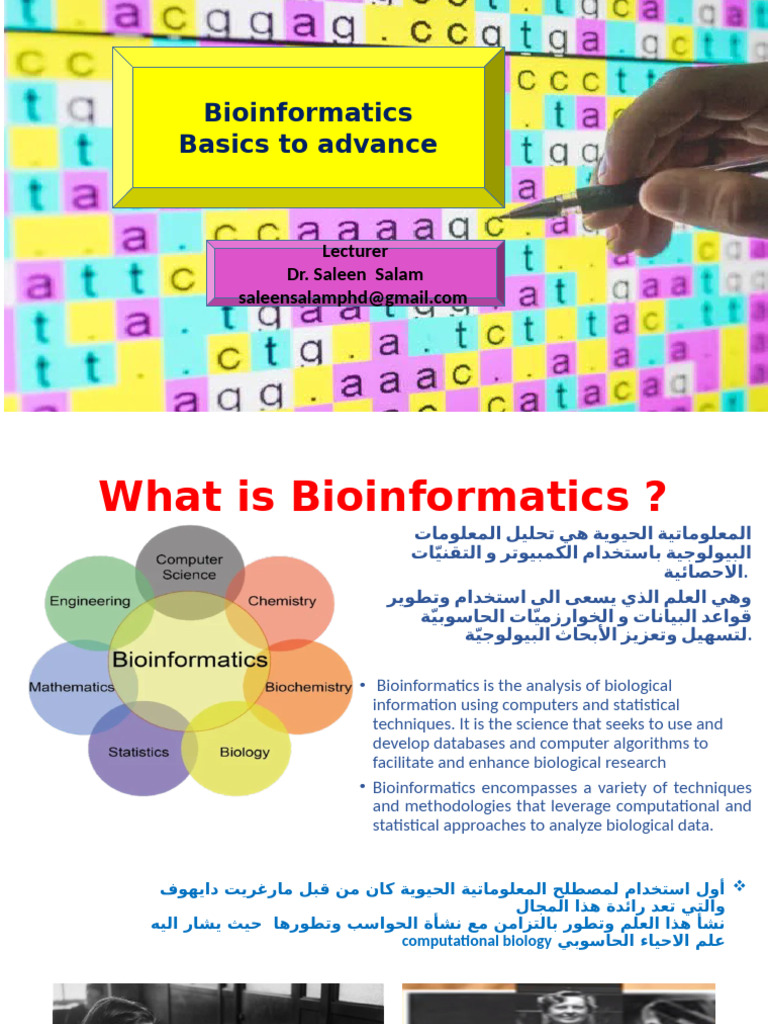 Bioinformatics, Basics To Advance | PDF | Phylogenetic Tree ...