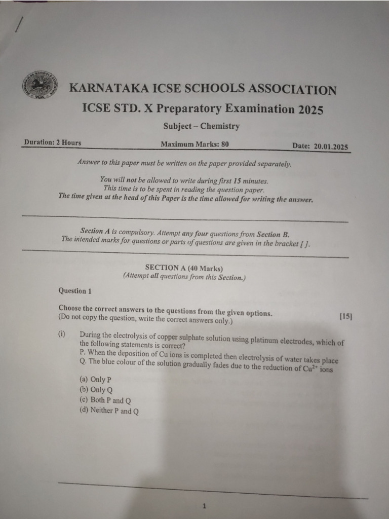 Chemistry Kisa 2025 | PDF