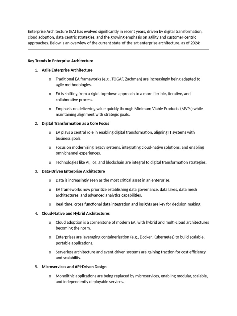 Enterprise Architecture | PDF | Enterprise Architecture | Cloud Computing