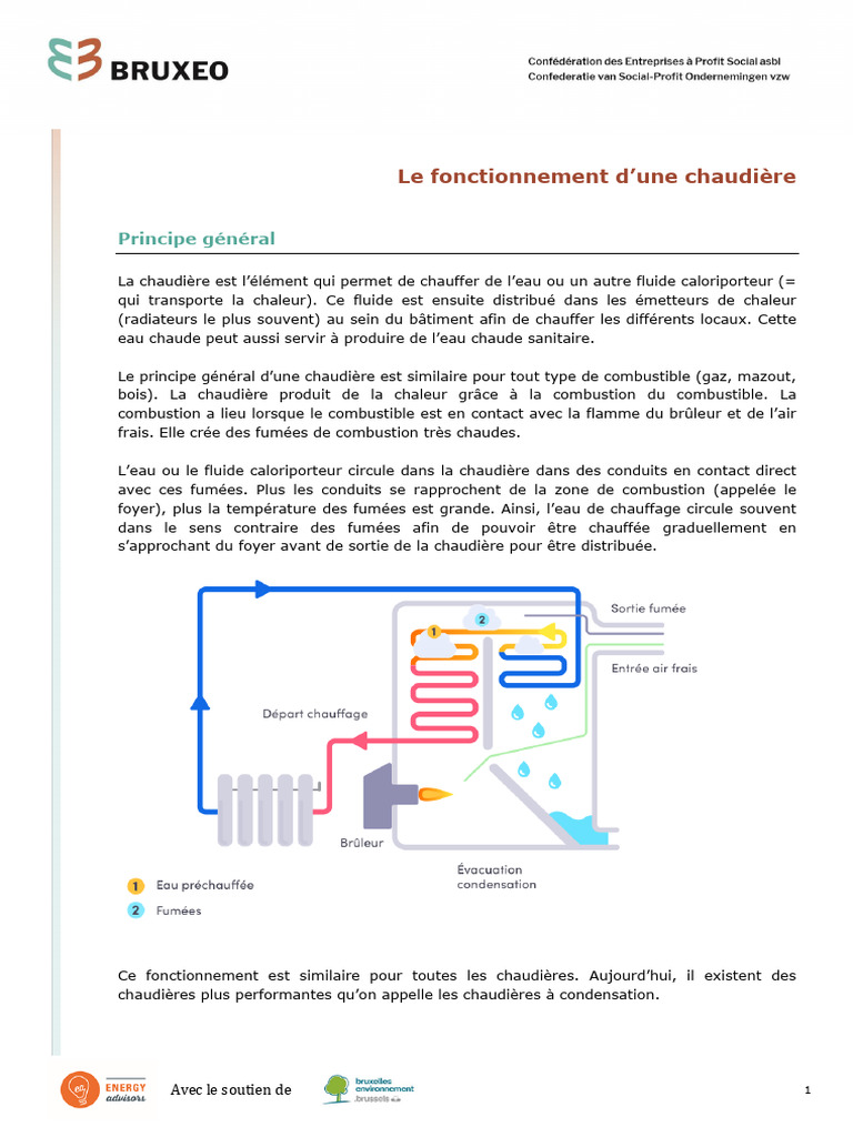 Fonctionnement d'une chaudière expliquée | PDF