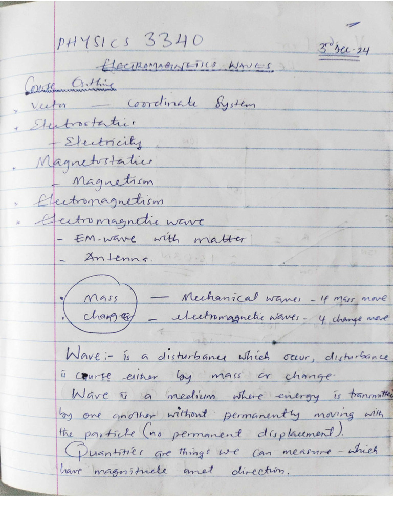 Phy 3340 EM-Waves | PDF